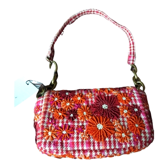 Zara | Bags | Zara Beaded Floral Fabric Shoulder Bag | Poshmark